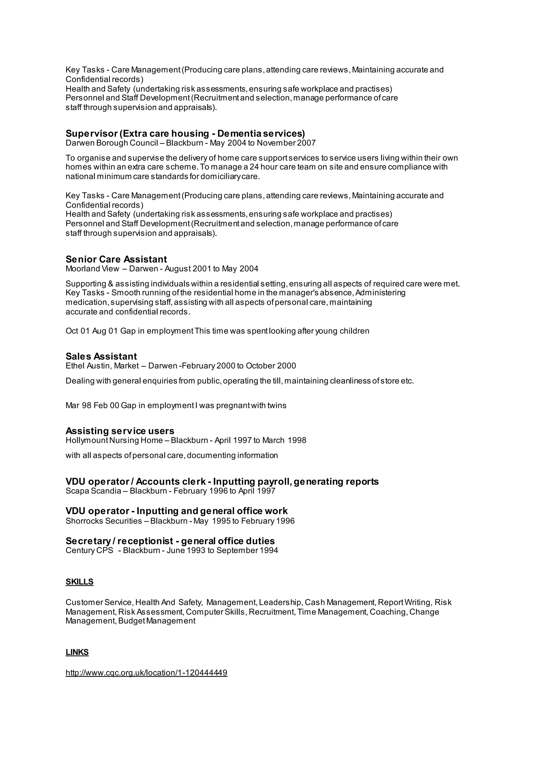 CV - Ruth Radford | PDF