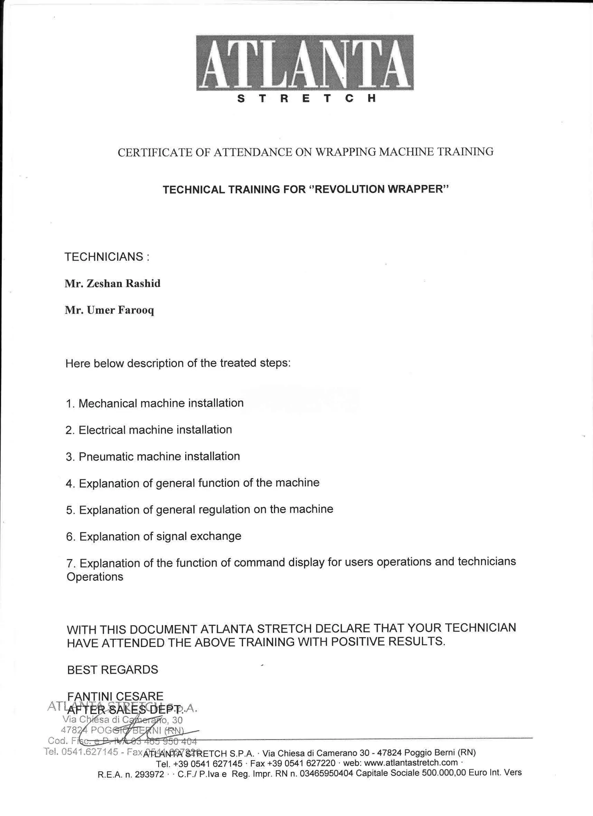 Atlanta certificate | PDF