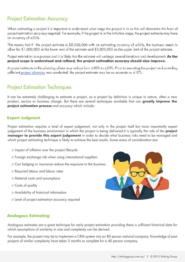 Improving Project Estimation Accuracy Pdf Technology And Computing