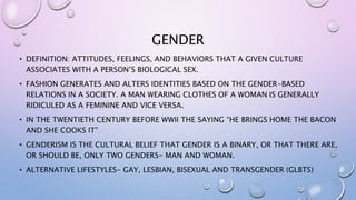 Gender, Race, Age, and Size | PPT