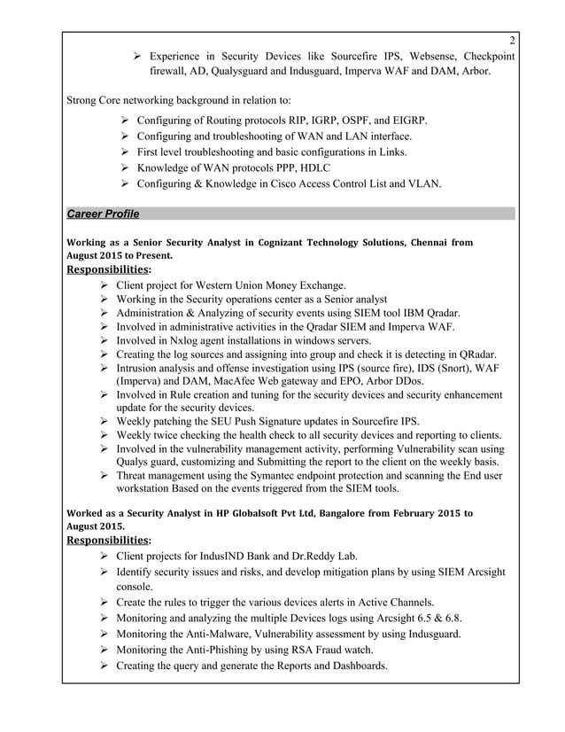 Prabhu Resume | DOC