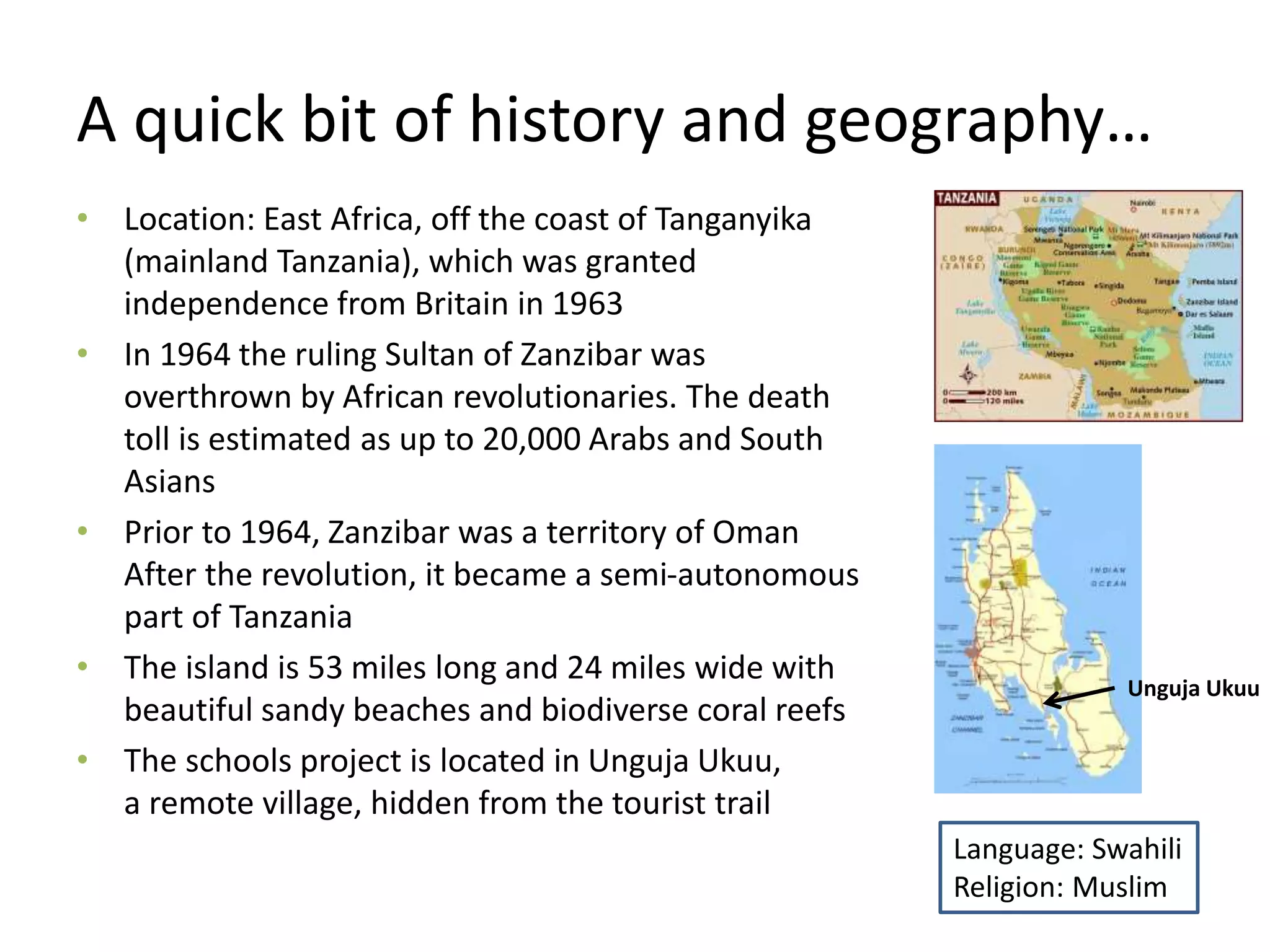 Zanzibar Schools project (2) | PPTX