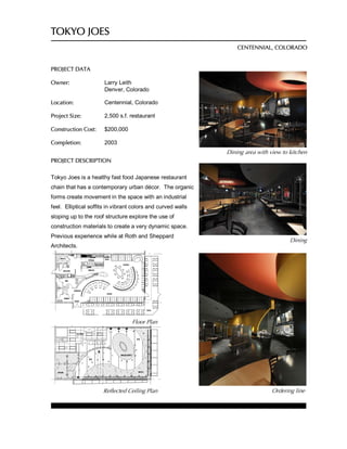 Tokyo Joes Chester | PDF