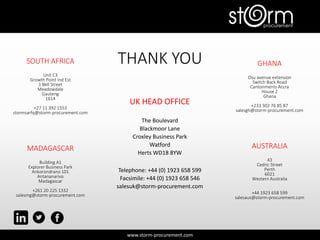 Storm Procurement Global sourcing presentation | PDF