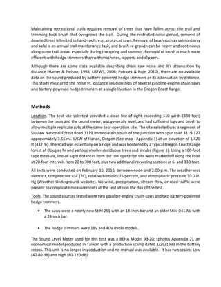 Microsoft Word - Final Draft Noise Report email | PDF | Shaving ...