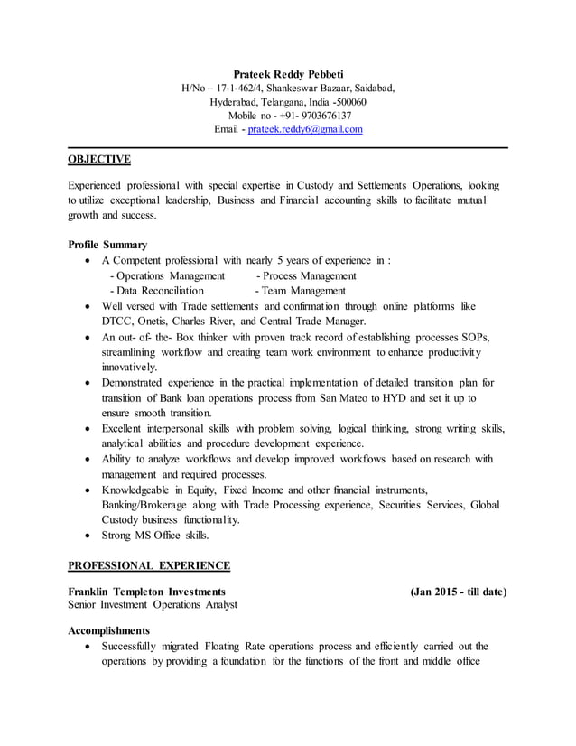 Prateek CV | PDF