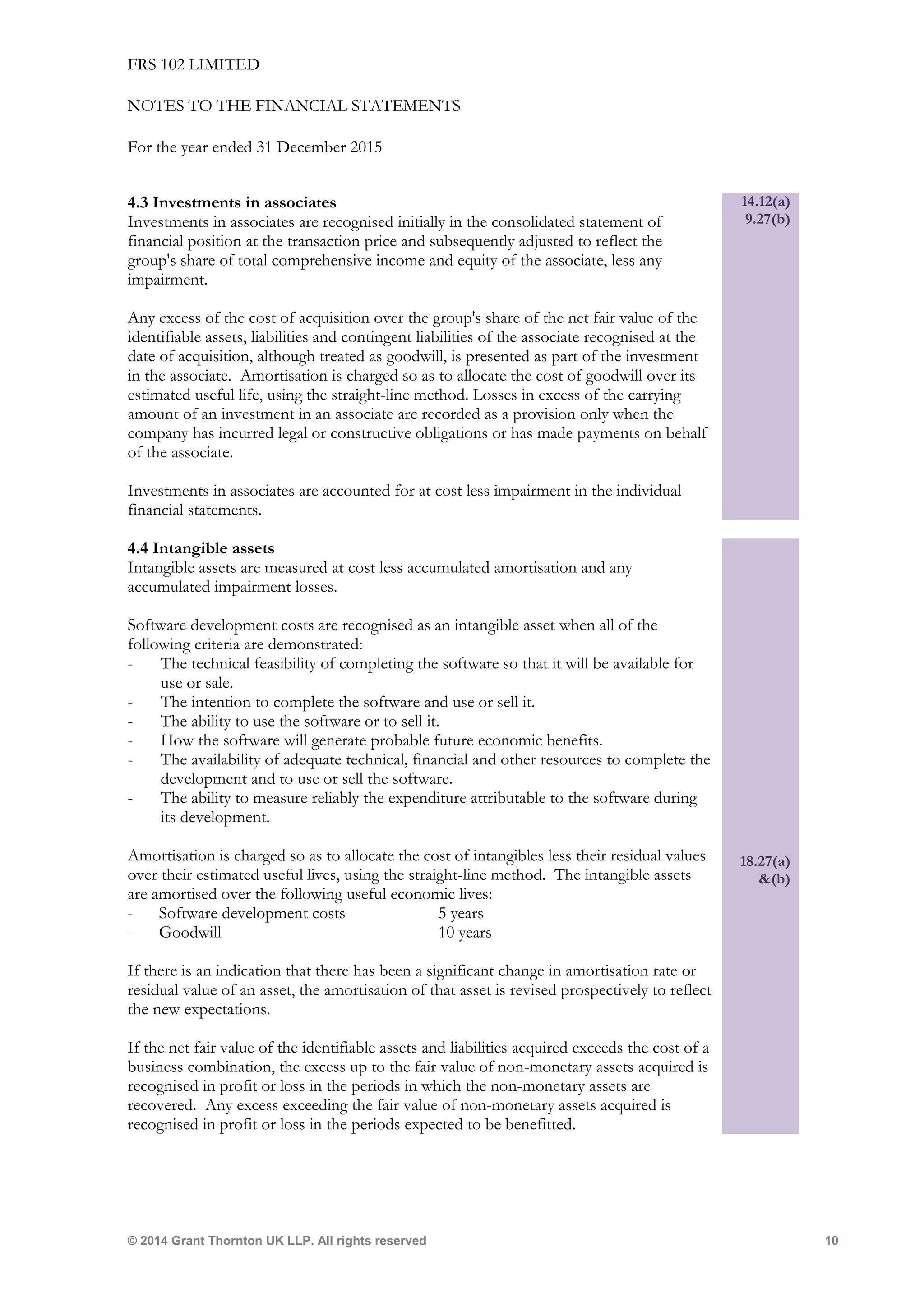 FRS-102-Limited-Example-Financial-Statements | PDF