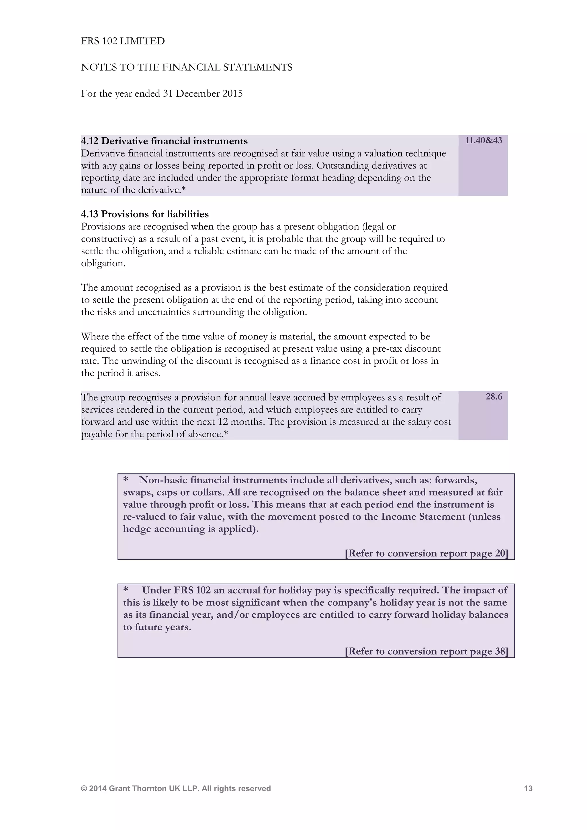FRS-102-Limited-Example-Financial-Statements | PDF