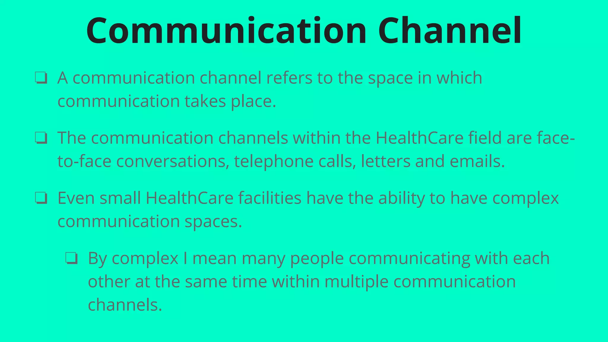 Communication in HealthCare | PPTX