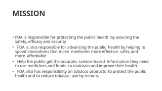 OVERVIEW OF US FOOD AND DRUG ADMINISTRATION.pptx