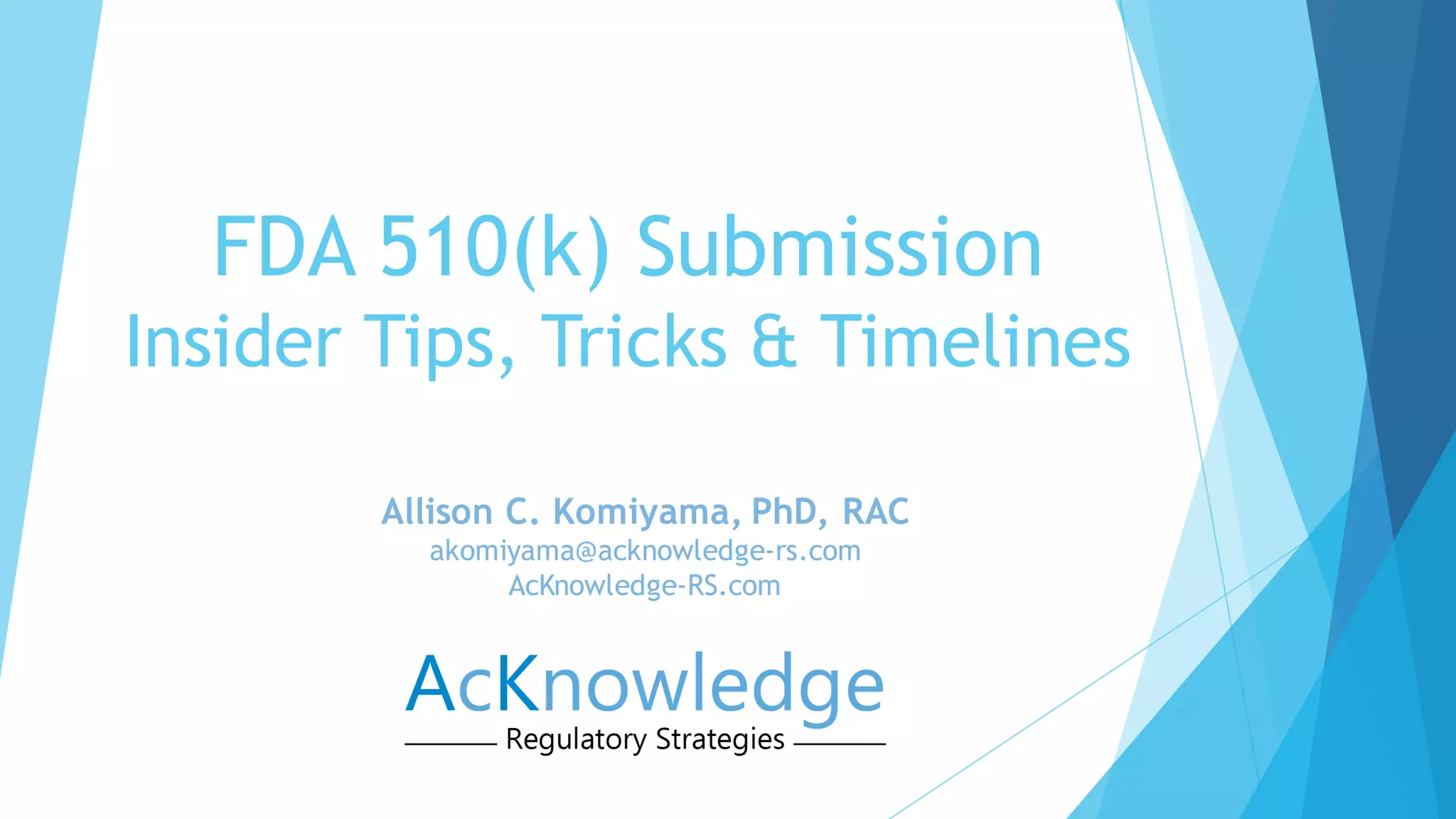 FDA 510(k) Submission Tips & Best Practices | PDF | Pharmaceutical Industry | Industries