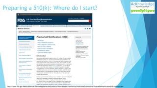 FDA 510(k) Submission Tips & Best Practices | PDF