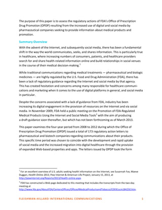 Fda communications-oversight-in-a-digital-era | PDF