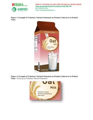 Labeling of Plant-Based Milk Alternatives and Voluntary Nutrient ...