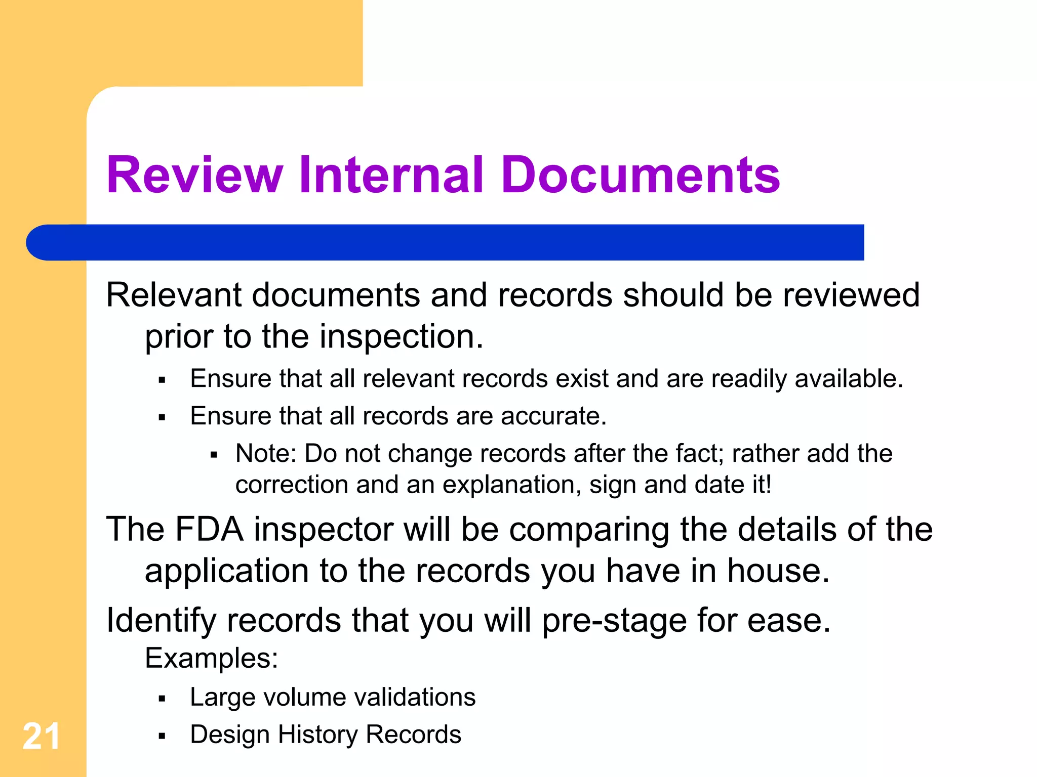 FDA PreApproval Inspection - Part 1 | PDF