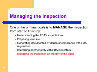FDA PreApproval Inspection - Part 1 | PDF
