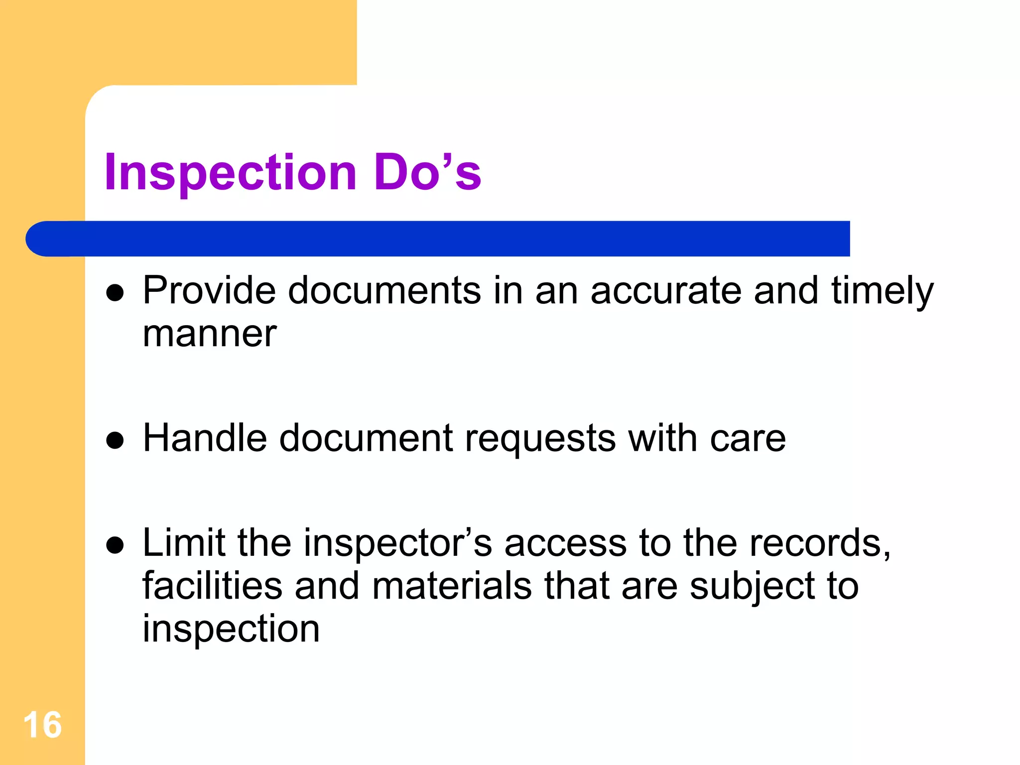 FDA PreApproval Inspection - Part 2 | PDF