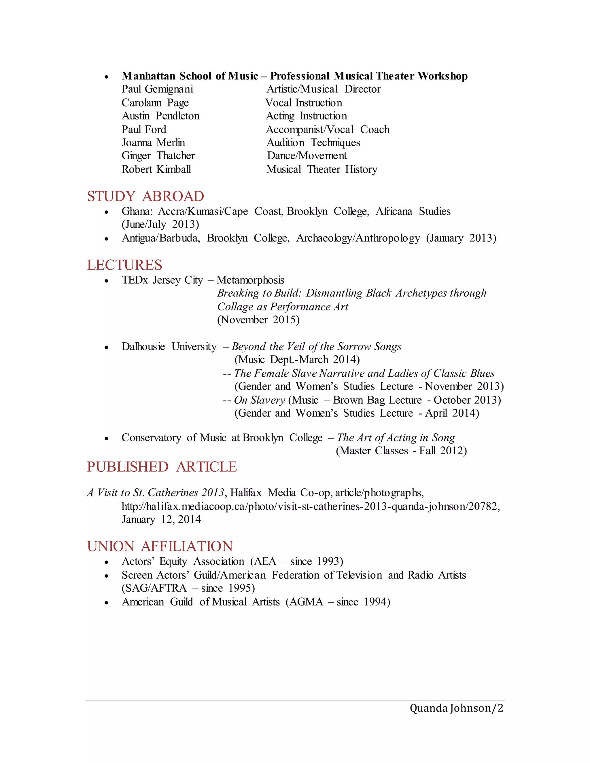 QUANDA JOHNSON - CV | DOCX