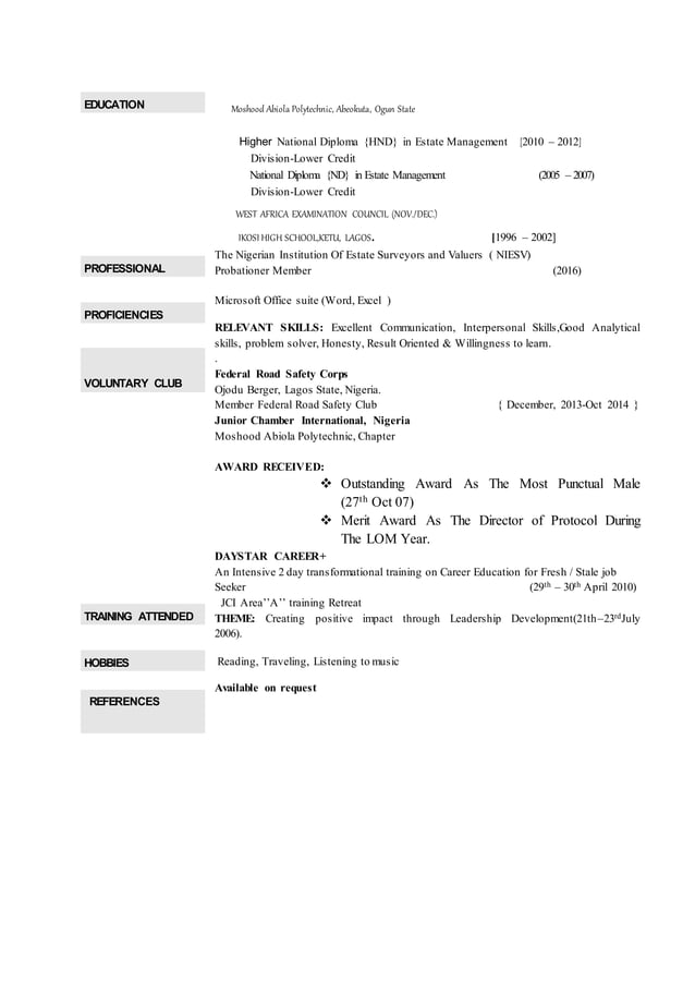 FEMI ODUMUSI NEW CV | PDF