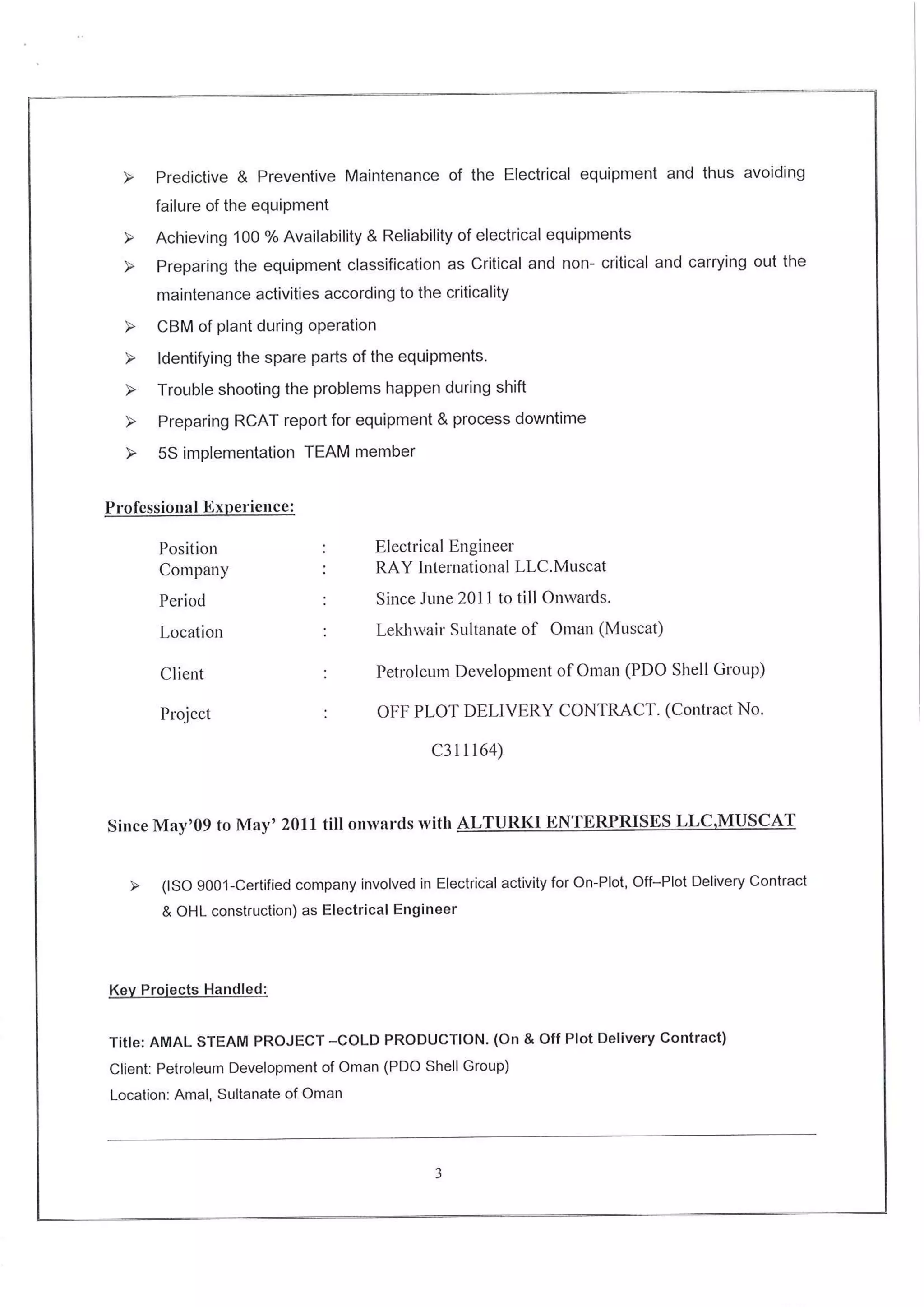 PDO APPROVED CV OF PARTHASARATHY QCI- ELECTRICAL | PDF