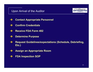 FDA Audit Prep | PDF