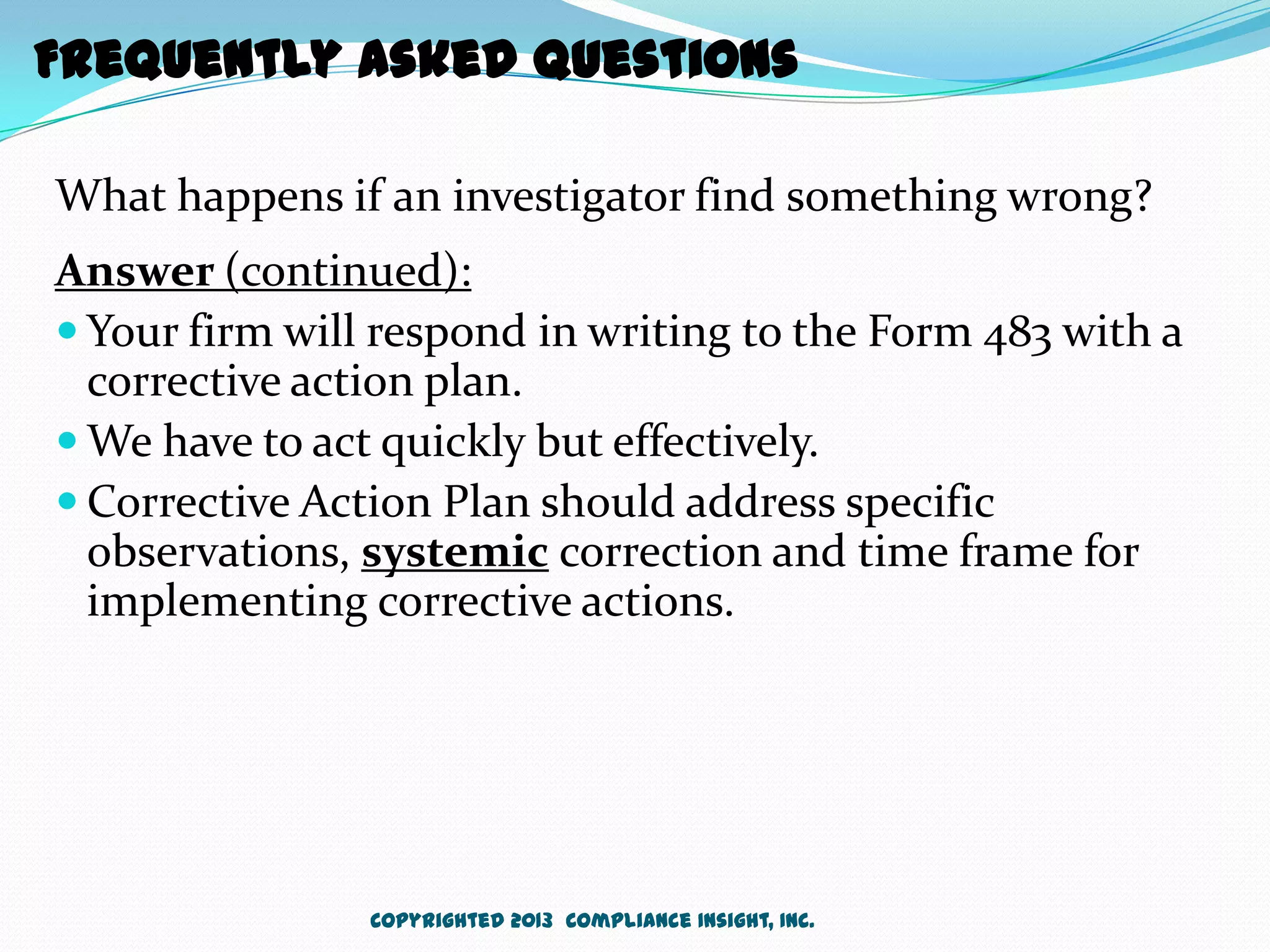 FDA Audit - The Do and Don't List | PPTX
