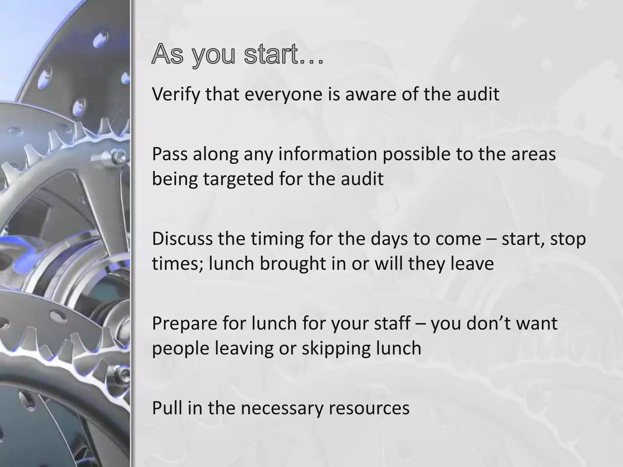 FDA audit series part 2, what to do when the FDA arrives | PPTX