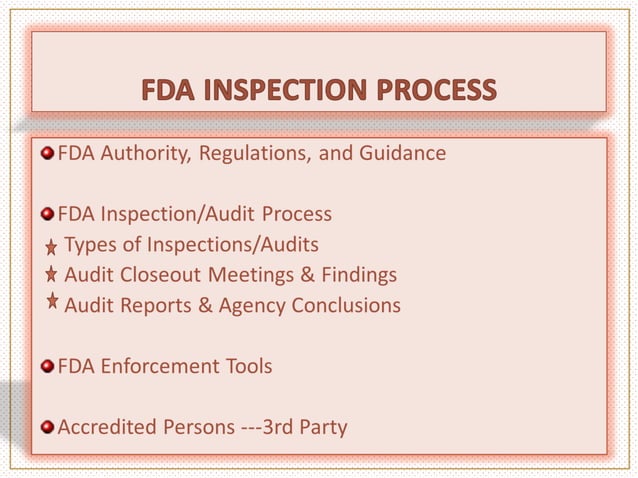 Fda Audits On Devices | PPT | Business | Business and Finance