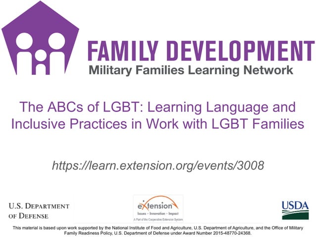The ABCs of LGBT: Learning Language & Inclusive Practices in Work with ...