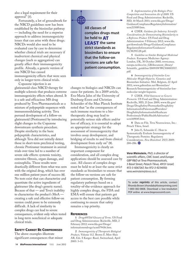 Fda biosimilar guidelines review | PDF