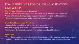 FDA Guidelines for Drugs, Cell Culture & Applications.pptx