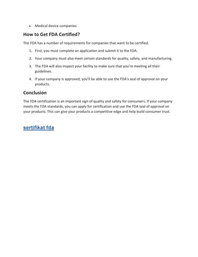 FDA Certification.ppt