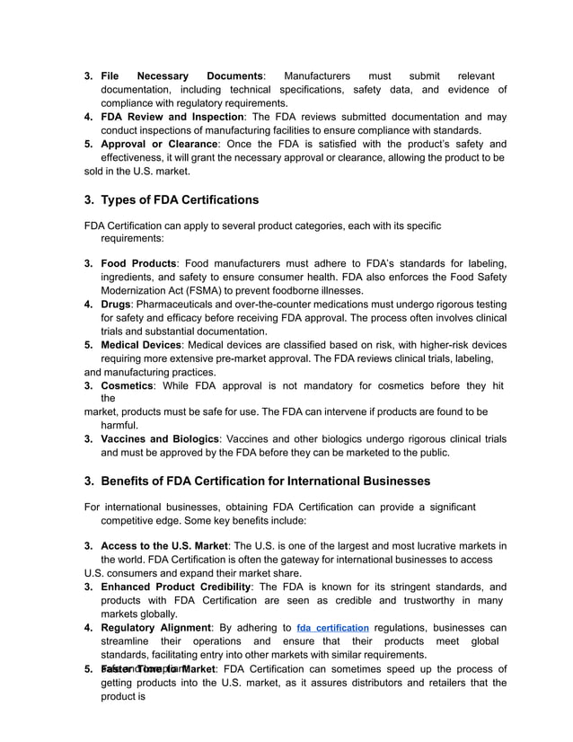 Organizations Can Apply for FDA Certification | PDF