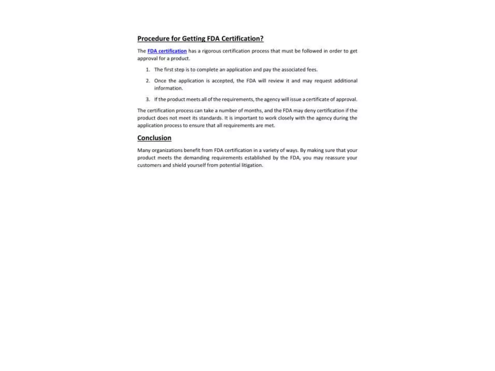 FDA Certification.ppt