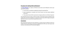 FDA Certification.ppt