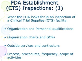 FDA cGMP Inspections | PPT
