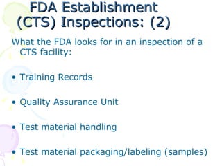 FDA cGMP Inspections | PPT