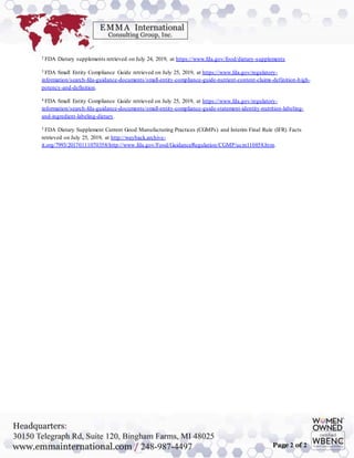 FDA and Dietary Supplements | DOCX