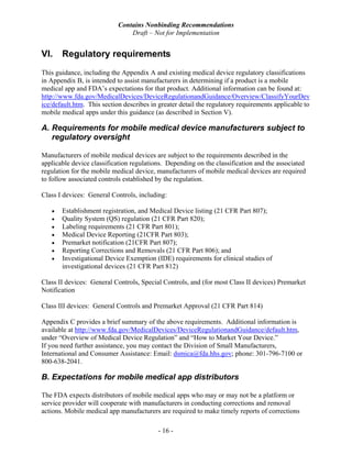 FDA Draft Guidance for Industry and Food and Drug Administration Staff ...