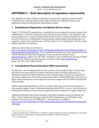 FDA Draft Guidance for Industry and Food and Drug Administration Staff ...