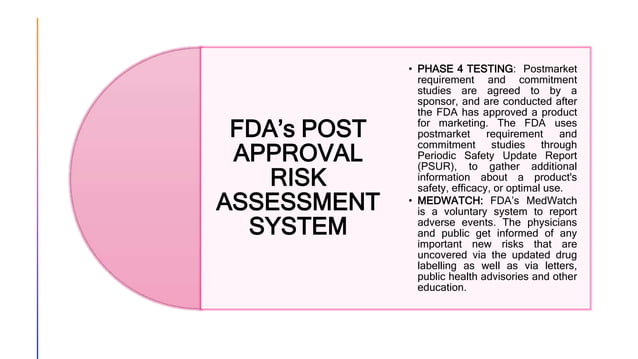 FDA drug approval and review process | PPTX | Pharmaceutical Industry ...