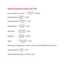UKG Calculation | DOCX