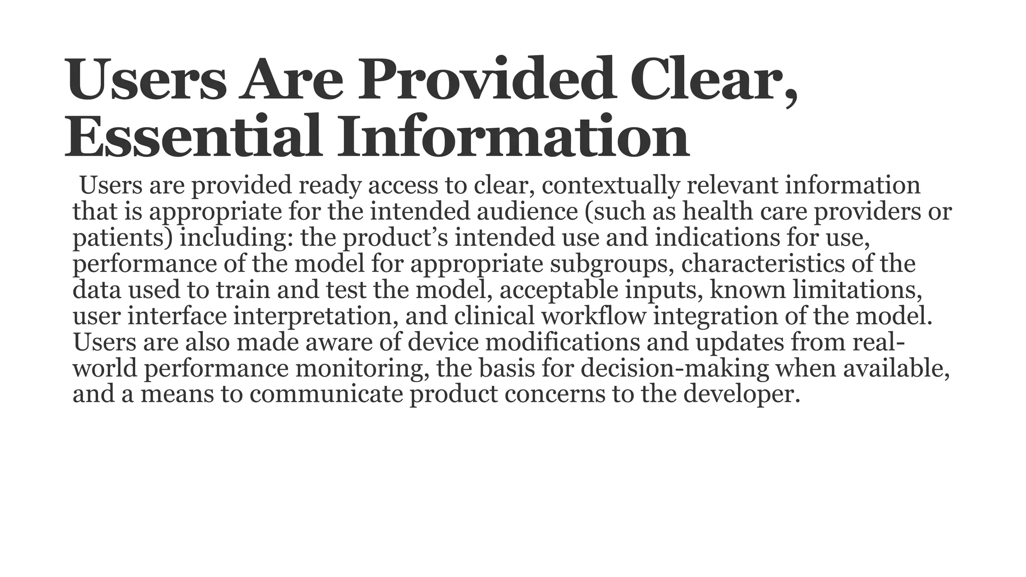 FDA Good Machine Learning Practices | PPTX