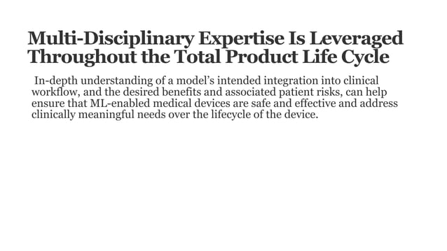 FDA Good Machine Learning Practices | PPTX