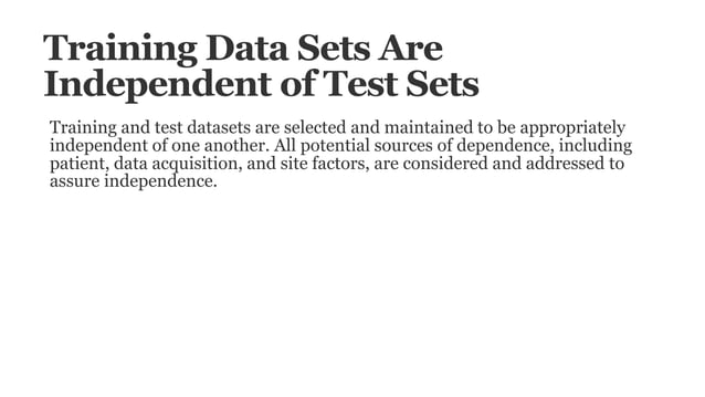 FDA Good Machine Learning Practices | PPTX