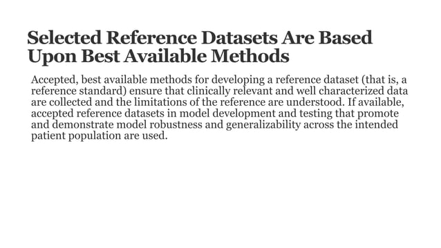 FDA Good Machine Learning Practices | PPTX