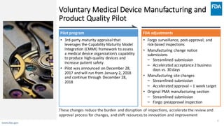 FDA's Case for Quality: What, Why, and How? Changing the Regulatory ...