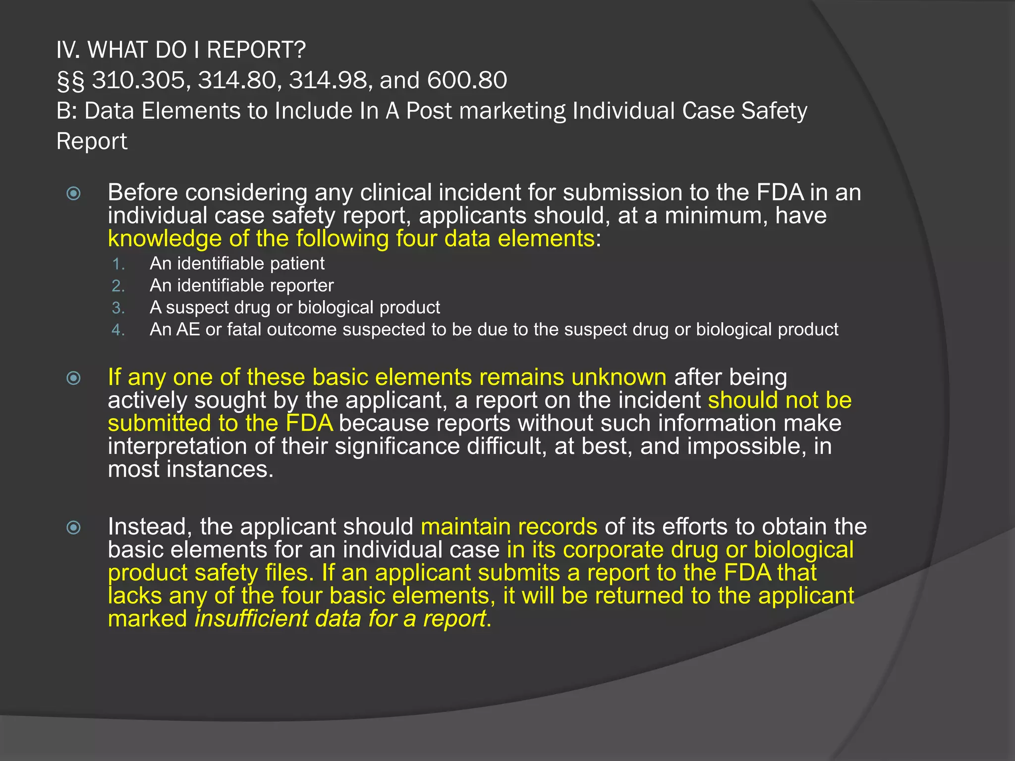 Fda guidance for pharmaceutical post marketing reporting professor ...