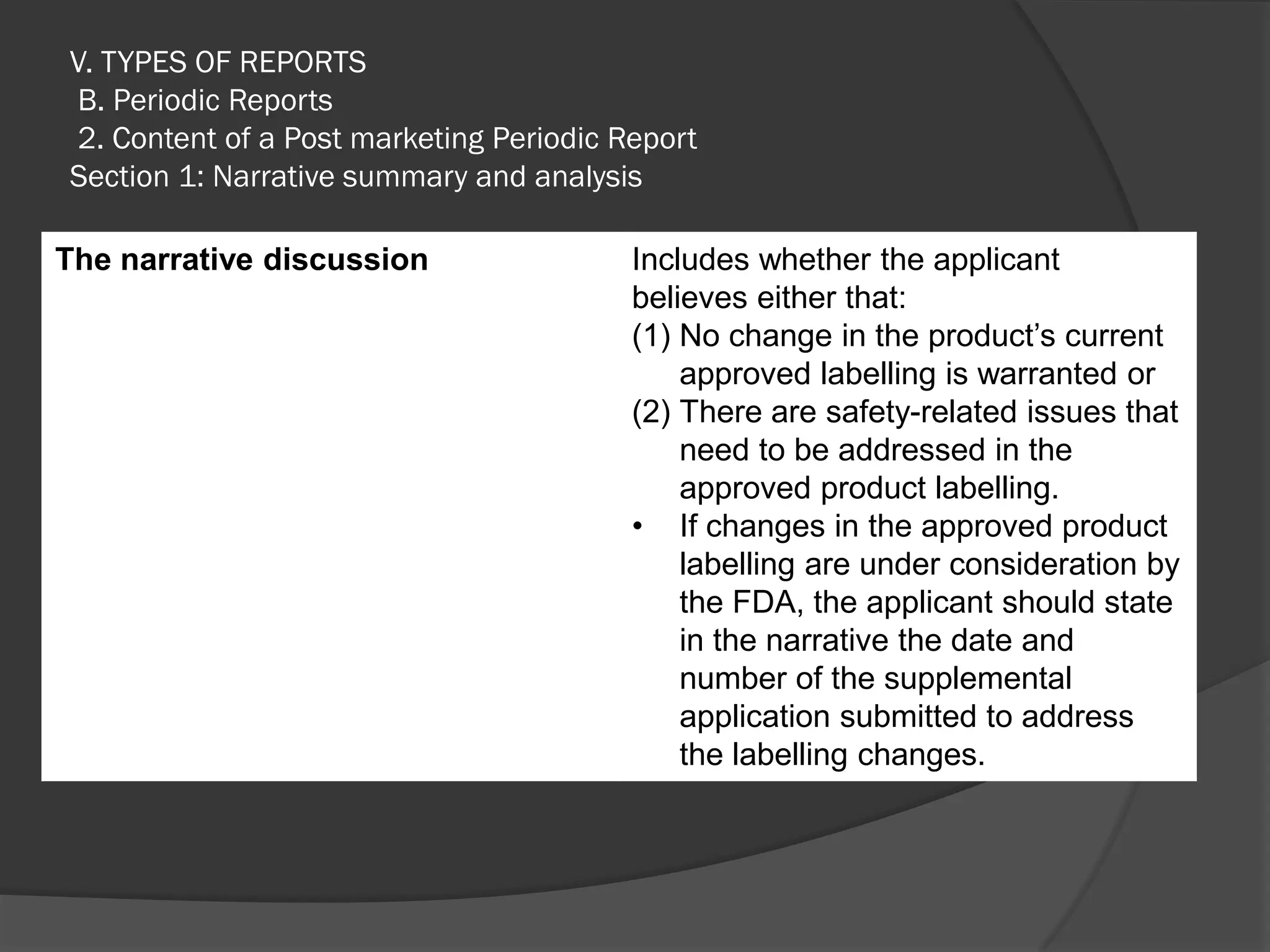 Fda guidance for pharmaceutical post marketing reporting professor pirouzi | PDF