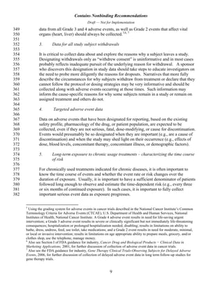 FDA GUIDANCE: Safety Data Collection For Late Stage Premarket And Postapproval | PDF ...